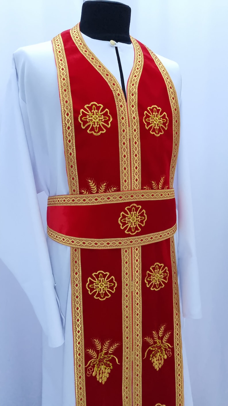 Greek Vestment Set, Embroidered Priest Vestment, Clothes for Priests ...