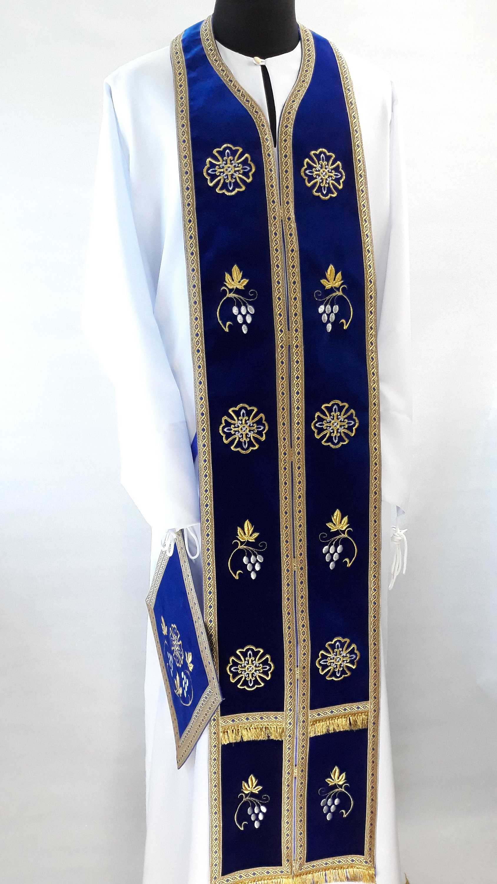 Greek Vestment Set, Embroidered Priest Vestment, Clothes for Priests ...