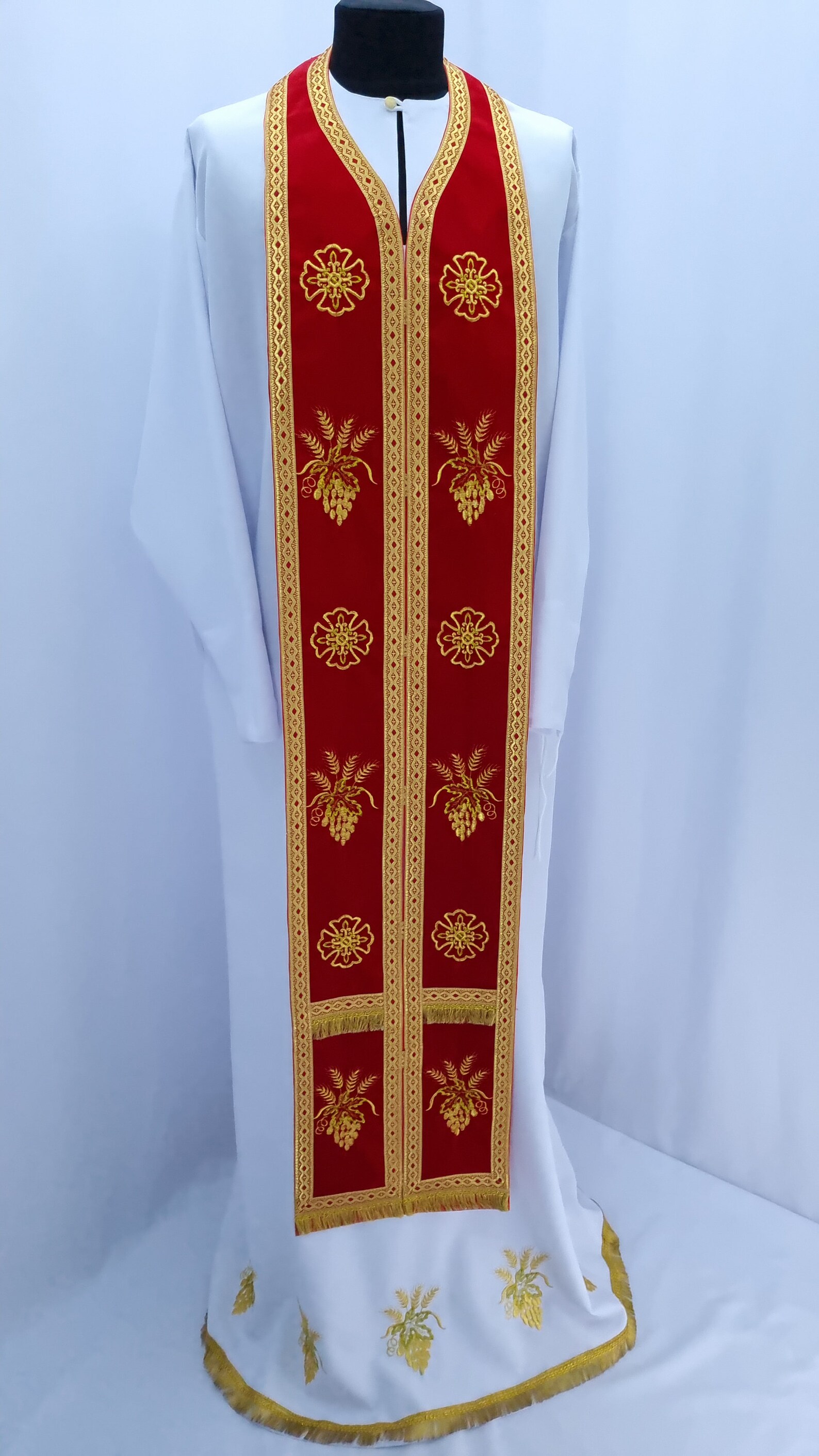 Greek Vestment Set, Embroidered Priest Vestment, Clothes for Priests ...