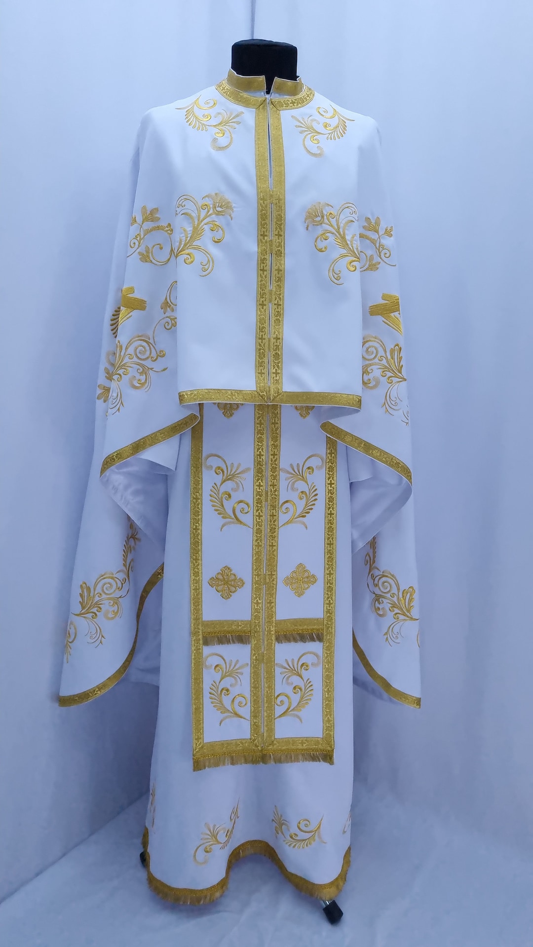 Priest Vestment Set, Greek Embroidered Vestment, Felon Embroidered ...
