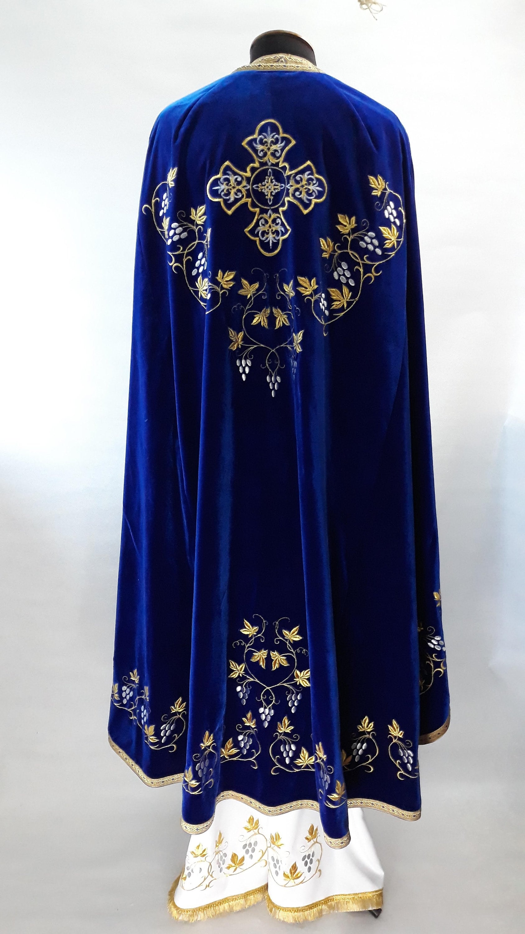 Greek Vestment Set, Embroidered Priest Vestment, Clothes for Priests ...