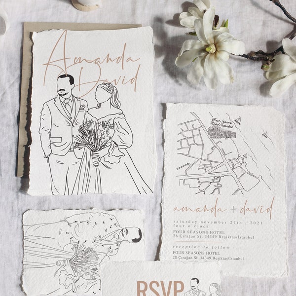 Hand Drawn Invite - Etsy