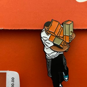 Enamel Pin Sneaker Head Jordan The Shoe Connoisseur aka the | Etsy