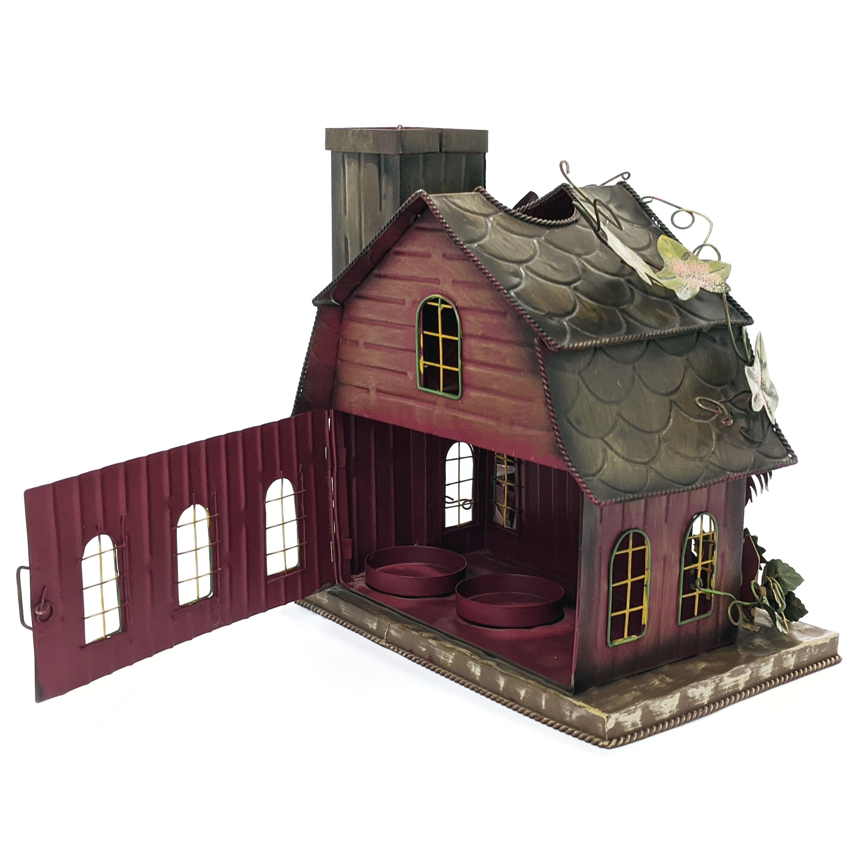 Candle Lantern Red Barn Light Diffuser Barnyard Candle Holder Red Barn ...