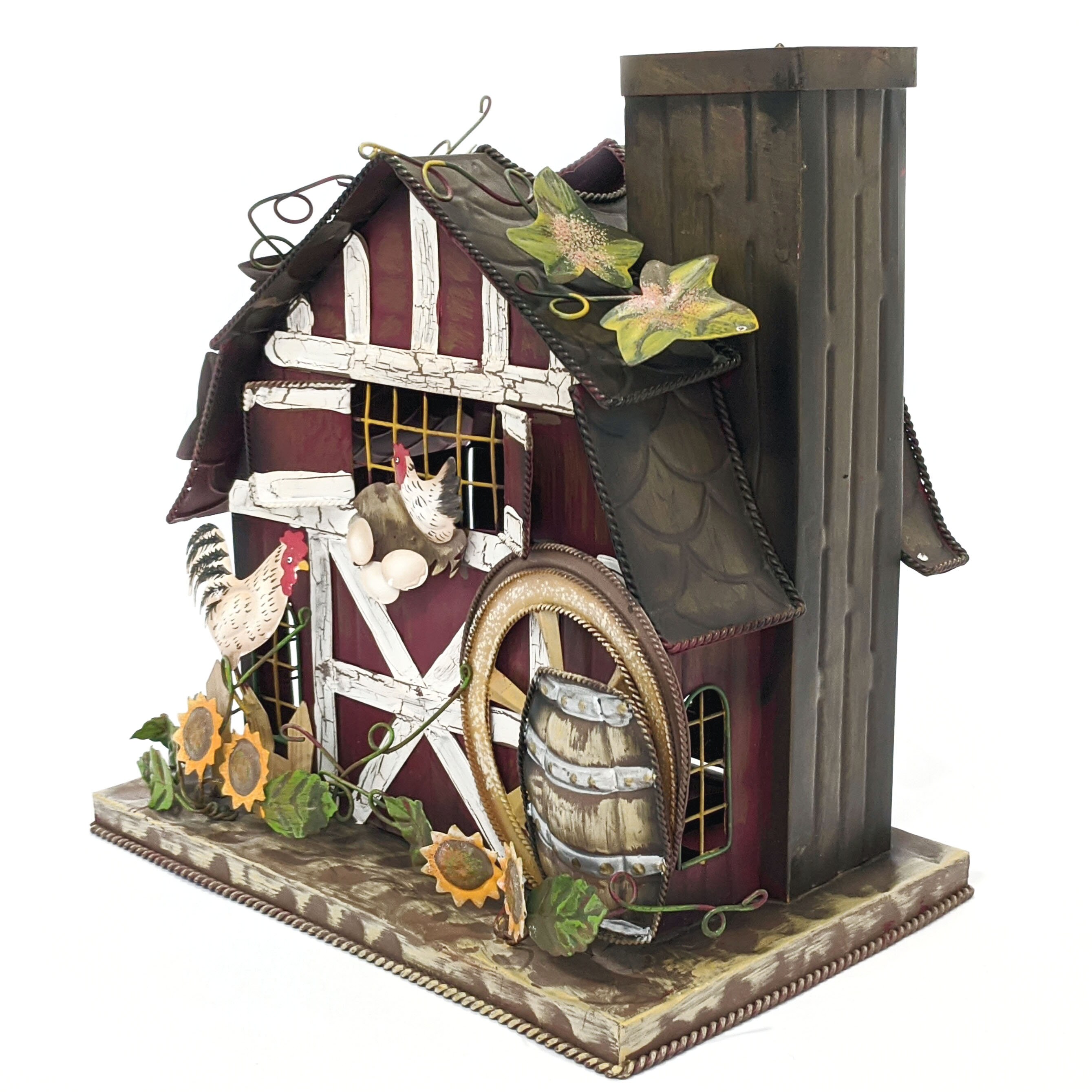 Candle Lantern Red Barn Light Diffuser Barnyard Candle Holder Red Barn ...