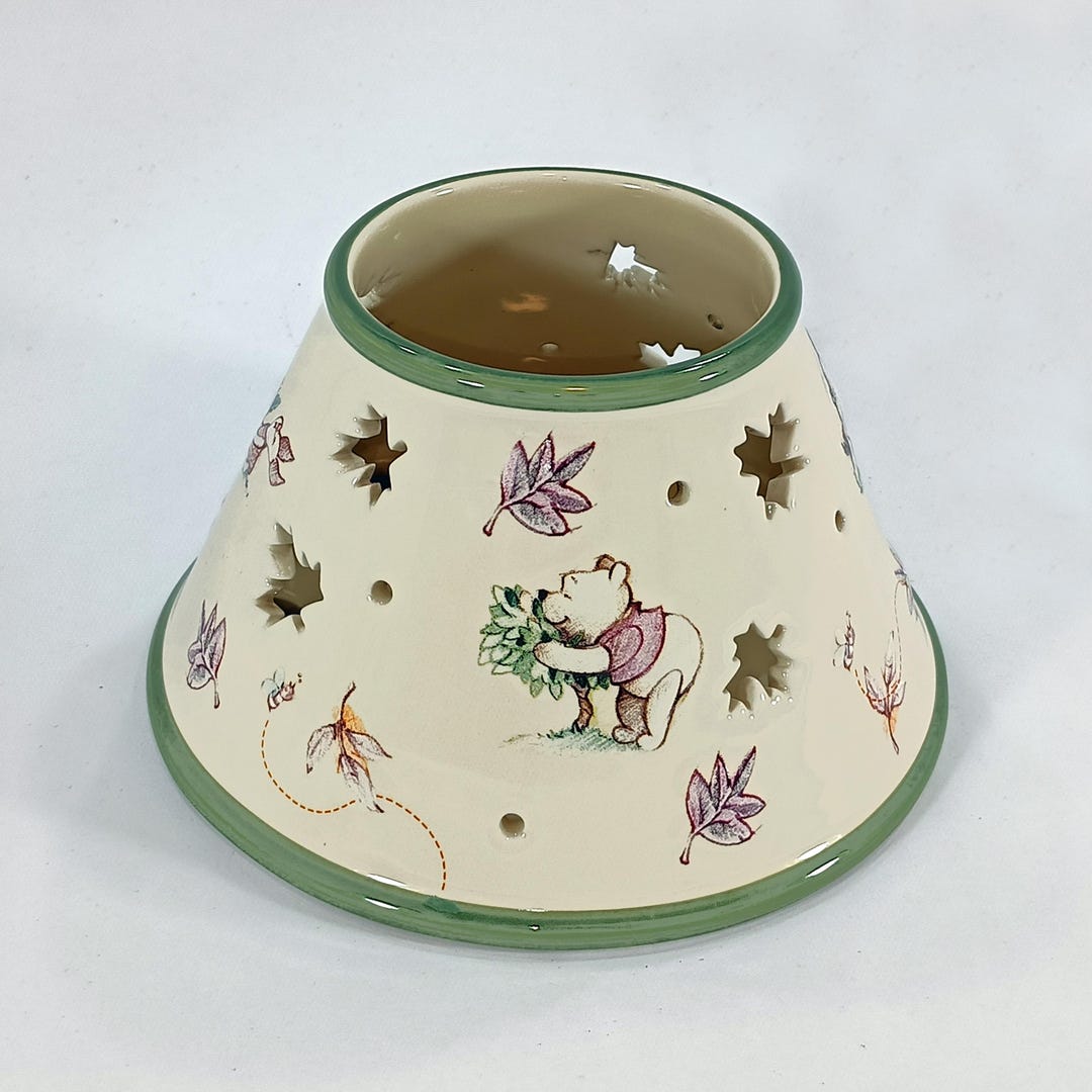 Candle Jar Shade Winnie Pooh Tigger Eeyore Piglet ©disney Jar Candle Shade Vintage Ceramic ...