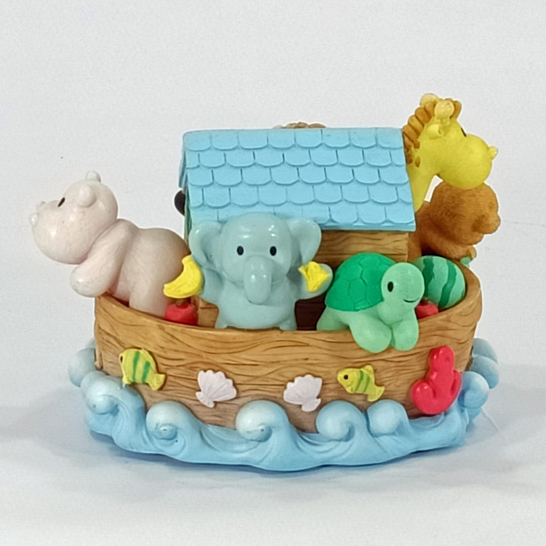 Bank Noah's Ark Piggy Bank Cute Nursery Animals Money Savings Bank ...