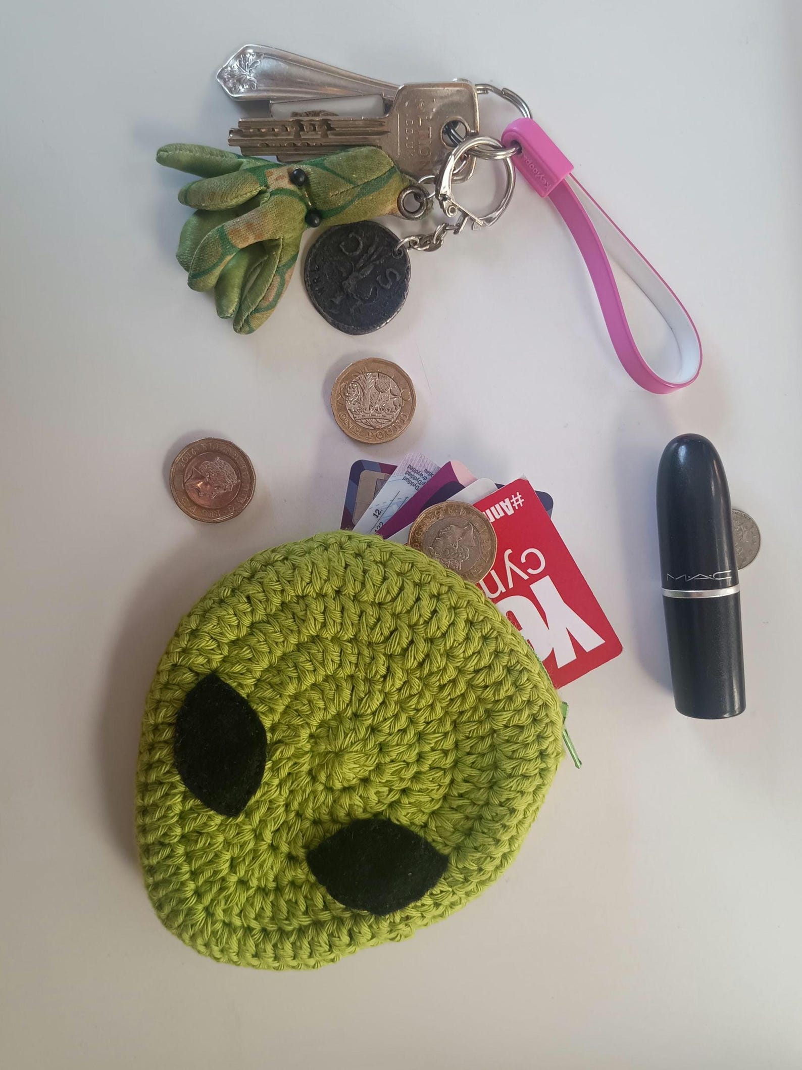 Alien Crochet Coin Purse (with Zip) - Handmade - Etsy