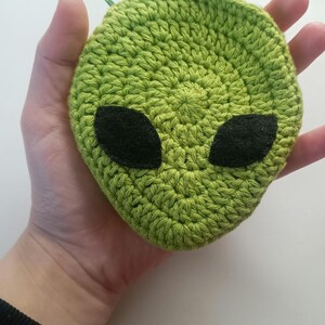 Alien Crochet Coin Purse (with Zip) - Handmade - Etsy