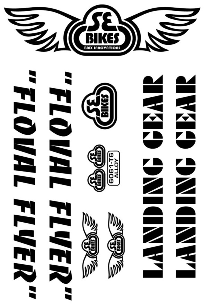 SE Racing Floval Flyer Decal Kit for 24 With Landing - Etsy