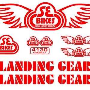 SE Racing Quadangle Decal Kit for 20" With Landing Gear Fork, BMX You ...
