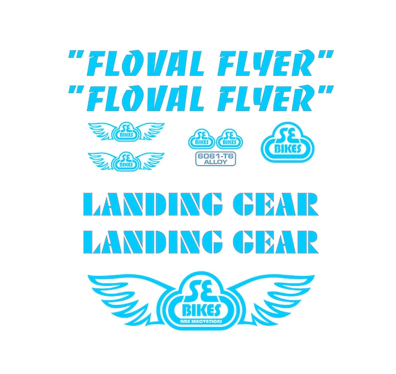SE Racing Floval Flyer Decal Kit for 24 With Landing - Etsy