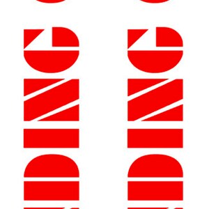 SE Racing Landing Gear-standing Gear Decal Kit for 20" Ripper Quadangle ...