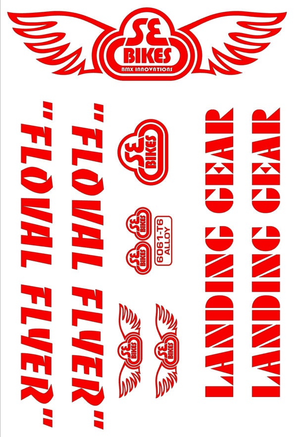 SE Racing Floval Flyer decal kit for 24 with Landing | Etsy