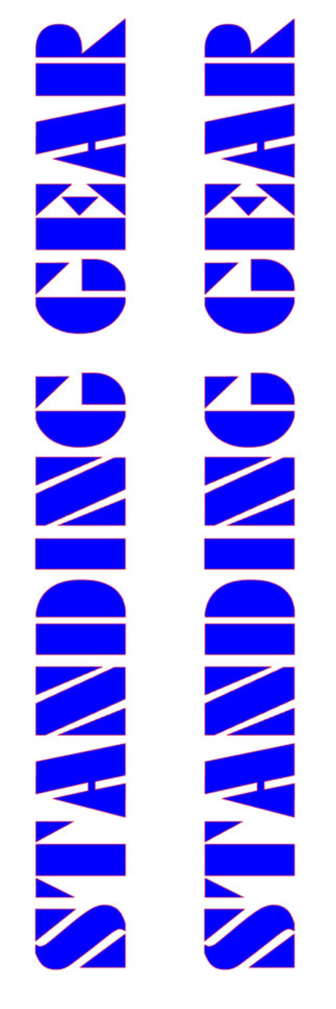 SE Racing Landing Gear-standing Gear Decal Kit for 20 | Etsy