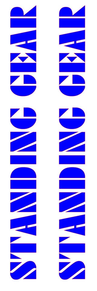 SE Racing Landing Gear-standing Gear Decal Kit for 20 | Etsy