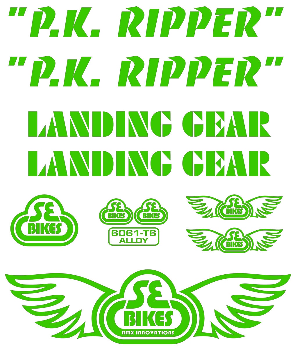 SE Racing PK Ripper Decal Kit for 20 With Landing Gear - Etsy Australia