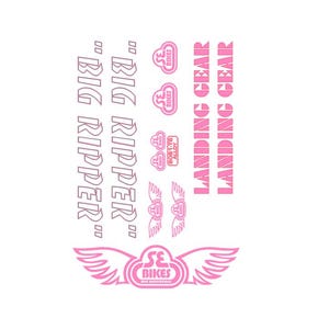 Se Racing Big Ripper Outline Decal Kit, Landing Gear Bmx, Vintage Se ...