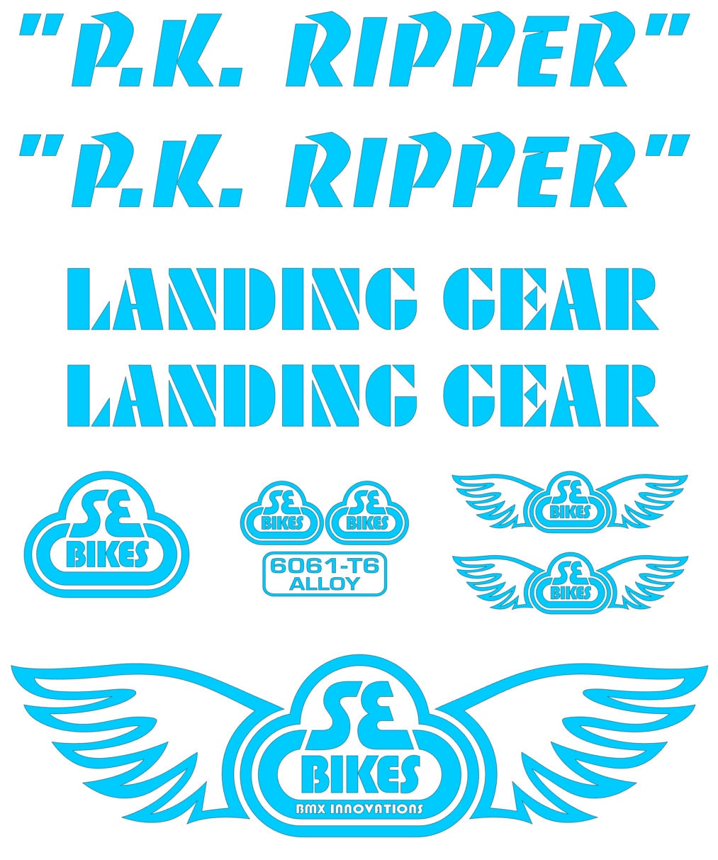 SE Racing PK Ripper Decal Kit for 20 With Landing Gear - Etsy Australia