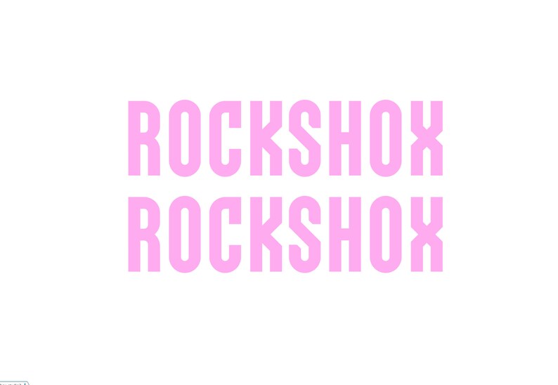 Rockshox Factory Style Fork Decal for Pike and Other Mountain - Etsy