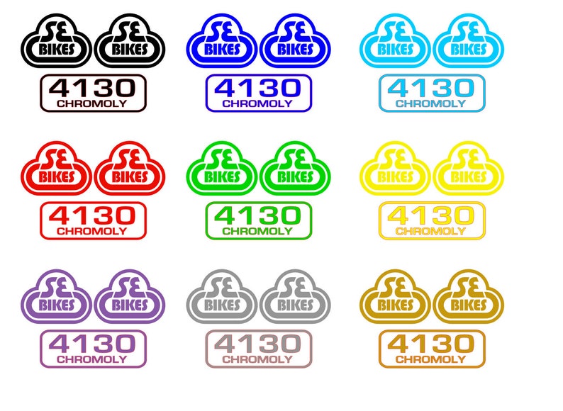 SE Racing 4130 Chromoly Seat Tube Decal - BMX Bike - Etsy