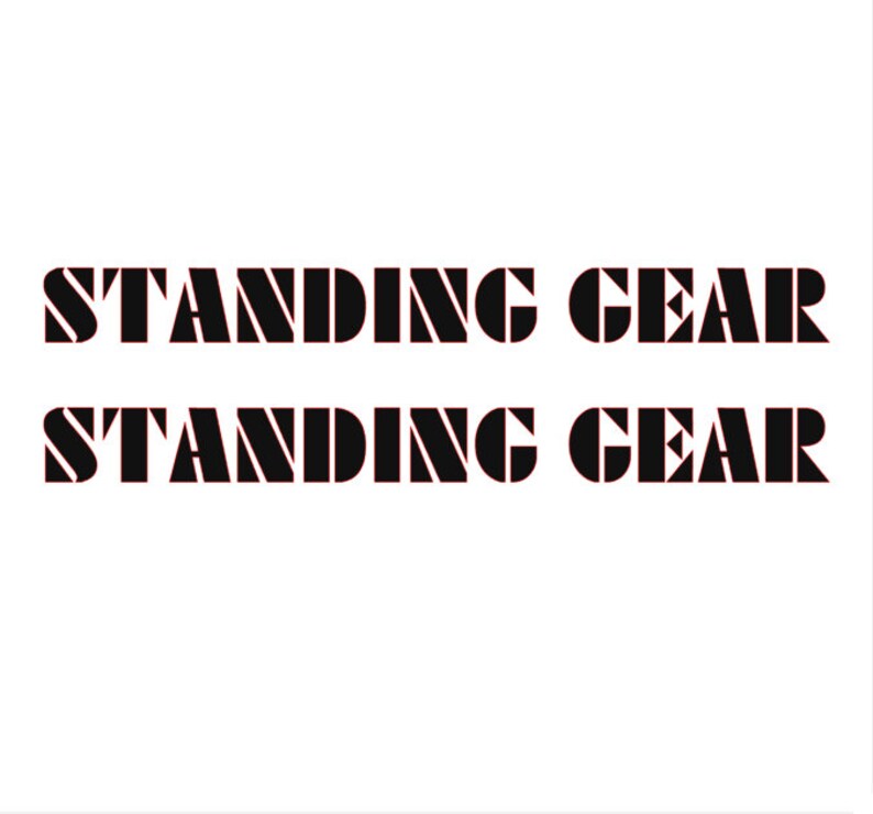 SE Racing Landing Gear-standing Gear Decal Kit for 20 | Etsy