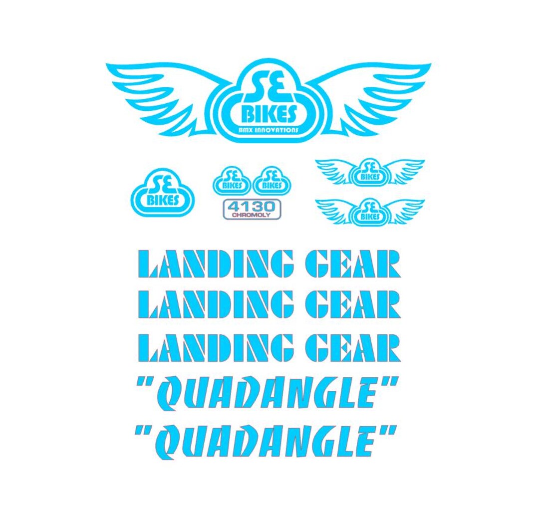 SE Racing Quadangle Decal Kit for 20" With Quad Frame and Landing Gear ...