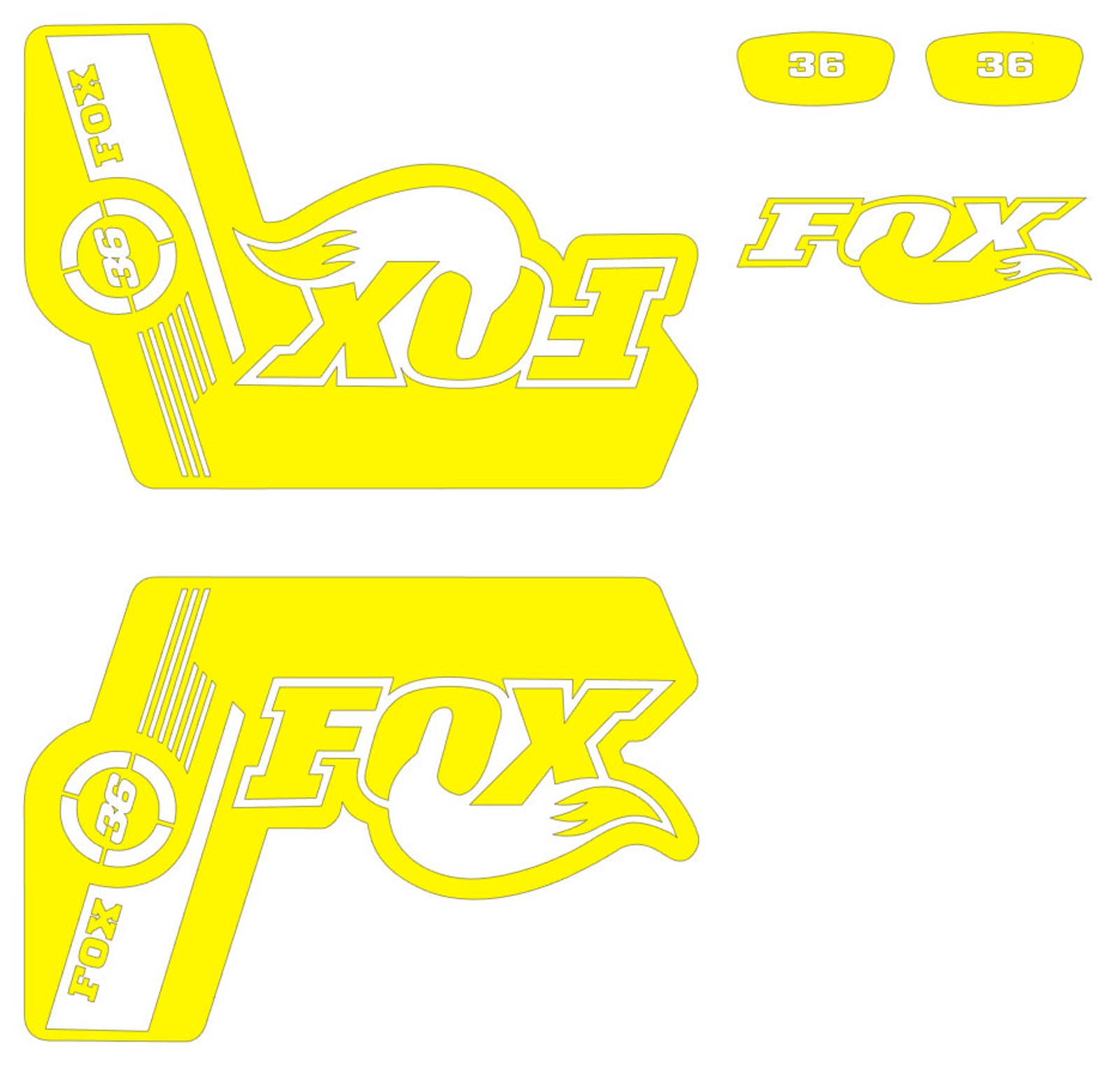 Fox Factory Style Fork Decal for 36 Mountain Bike Suspension | Etsy