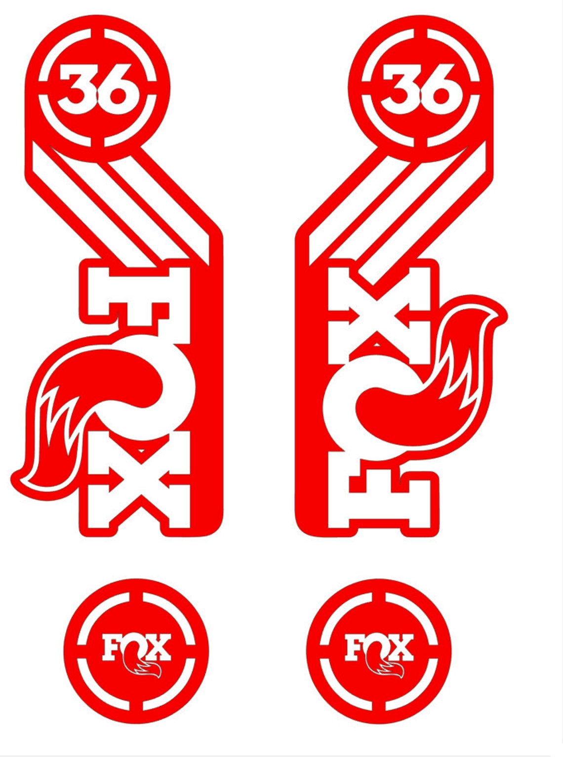 Fox Retro Style Fork 36 Decal Mountain Bike Suspension Sticker | Etsy
