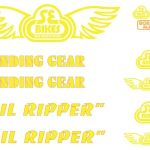 SE Racing LIL Ripper Decal Kit With Landing Gear Fork, BMX You Pick Any ...