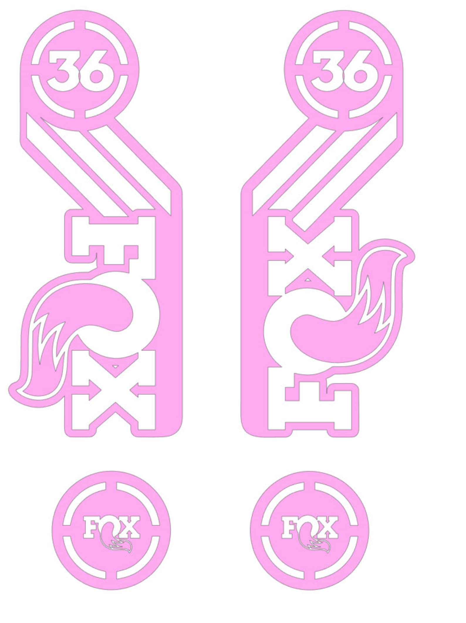 Fox Retro Style Fork 36 Decal Mountain Bike Suspension Sticker | Etsy
