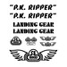SE Racing Landing Gear-standing Gear Decal Kit for 20" Ripper Quadangle ...