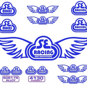 SE Racing SE Bikes Decal Kit Old School BMX You Pick Color - Etsy