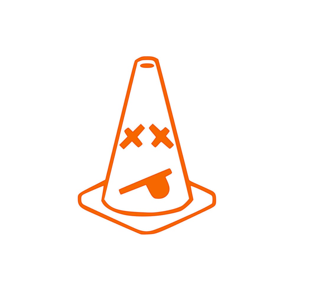 Autocross "deadcone" Image Vinyl Car Window Orange Decal Die Cut ...