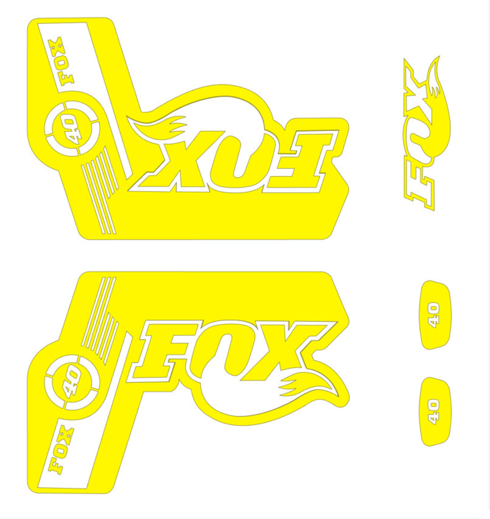Fox Factory Style Fork Decal for 40 Mountain Bike Suspension Any Color ...