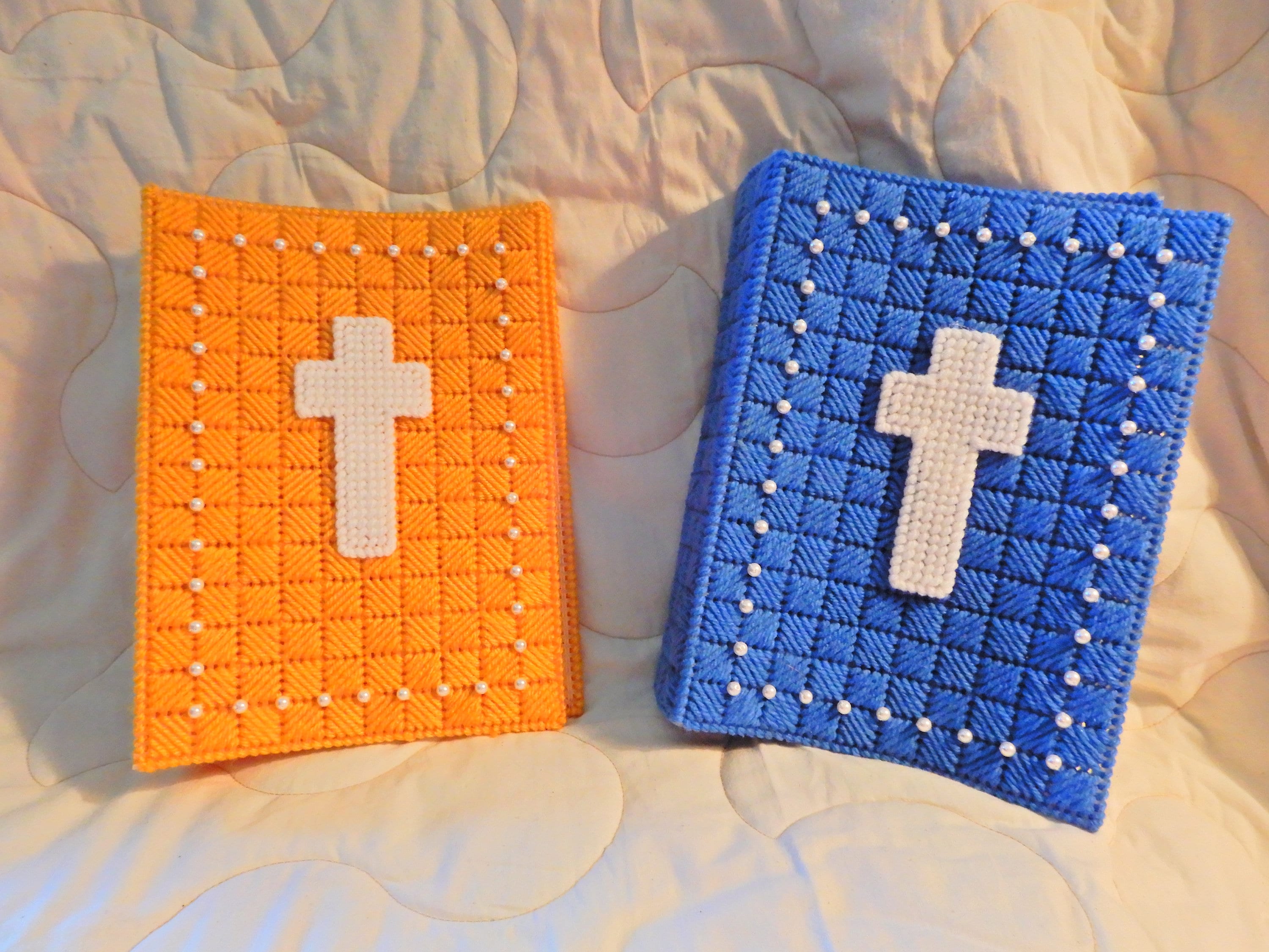 Filet Crochet Bible Covers