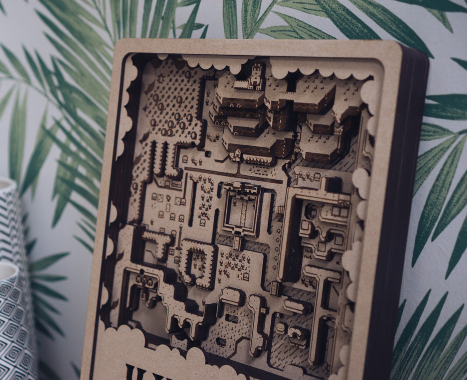 Zeld Wood Map Art. A Link to the Past Multi Layer Wood Map. - Etsy