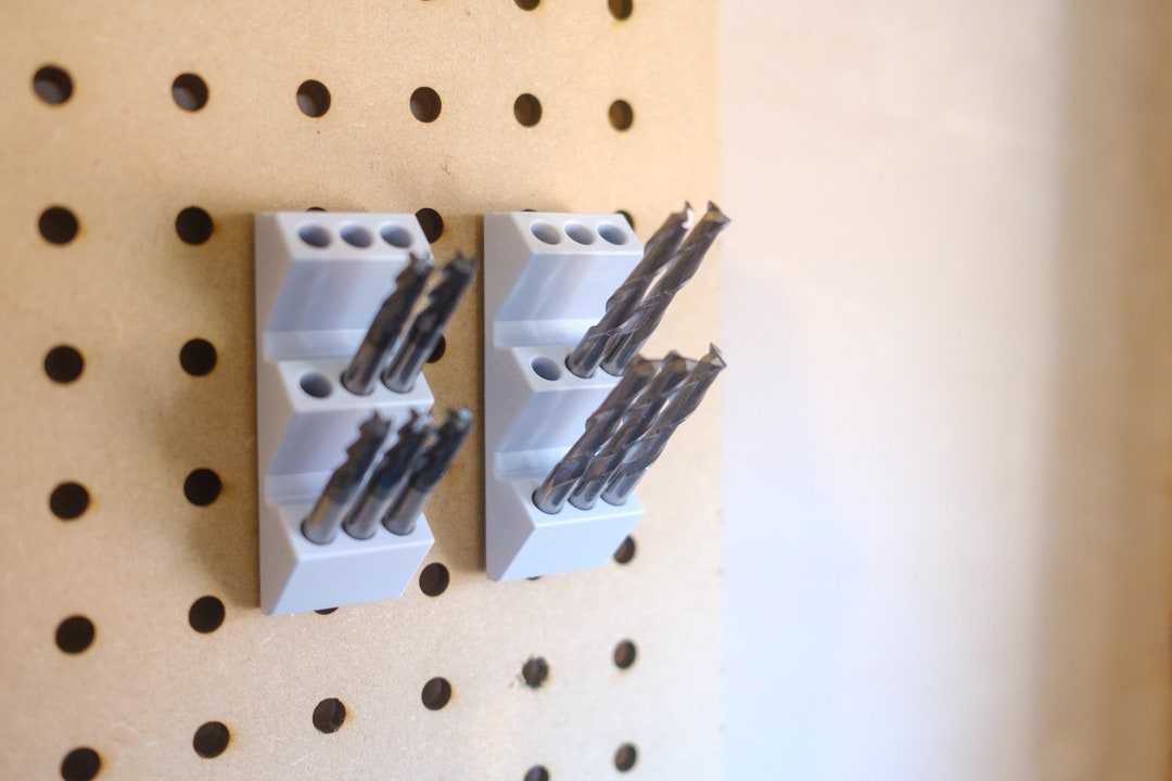 CNC Bit Holder for Pegboards Pack of 3. Multiple Bit Size Choice ...