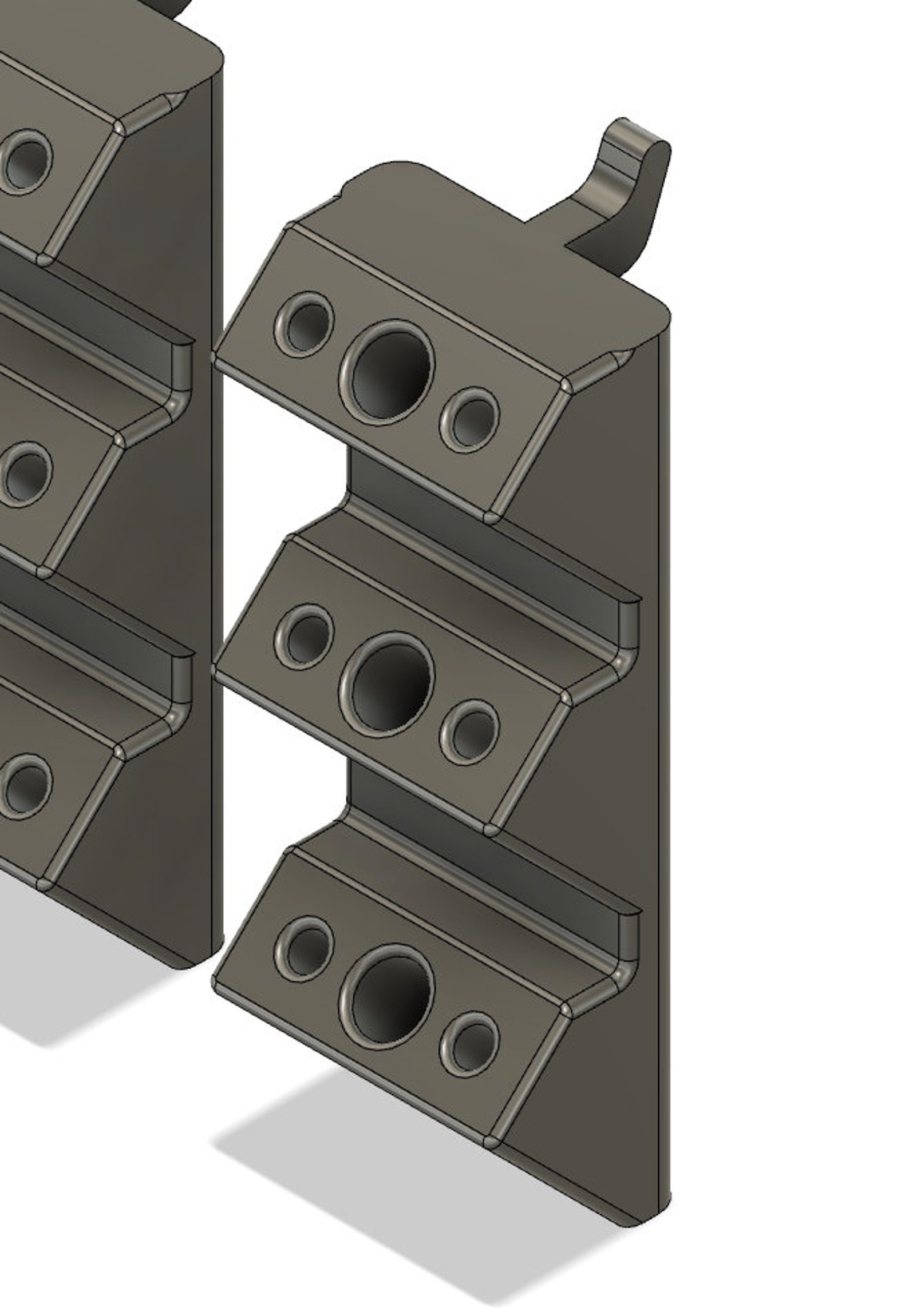 CNC bit holder for pegboards pack of 3. Multiple bit size | Etsy