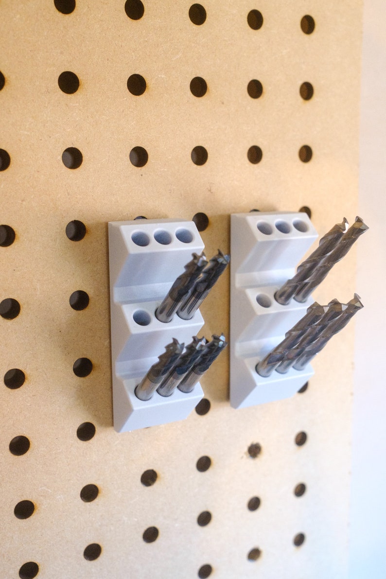 CNC Bit Holder for Pegboards Pack of 3. Multiple Bit Size - Etsy