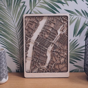 Manhattan City Map - Etsy