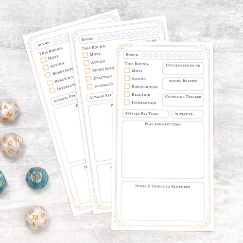 Initiative Tracker Dungeons and Dragons - Etsy
