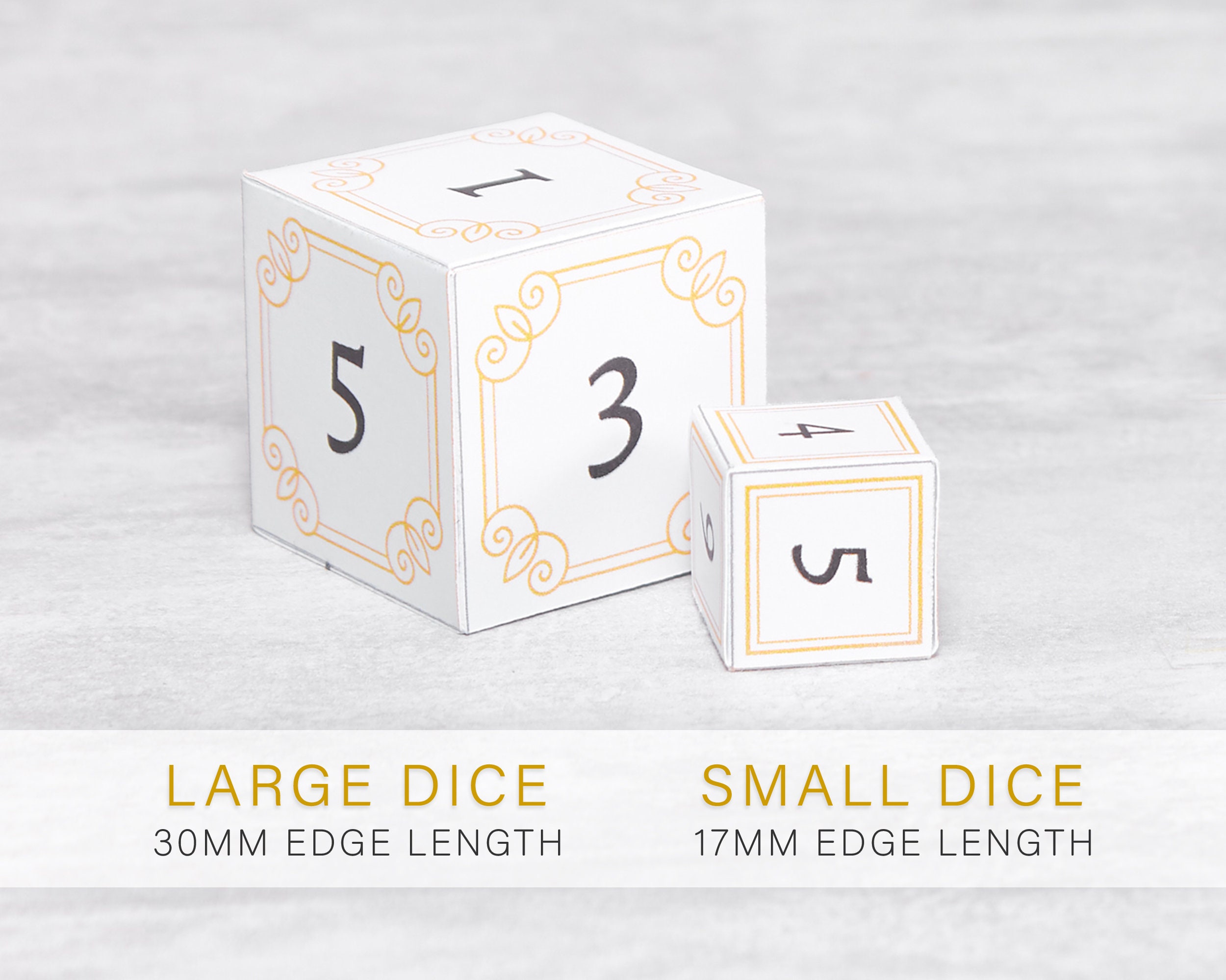 Paper D6 Dice Template D&D Tabletop Printable Six-sided Dice - Etsy UK