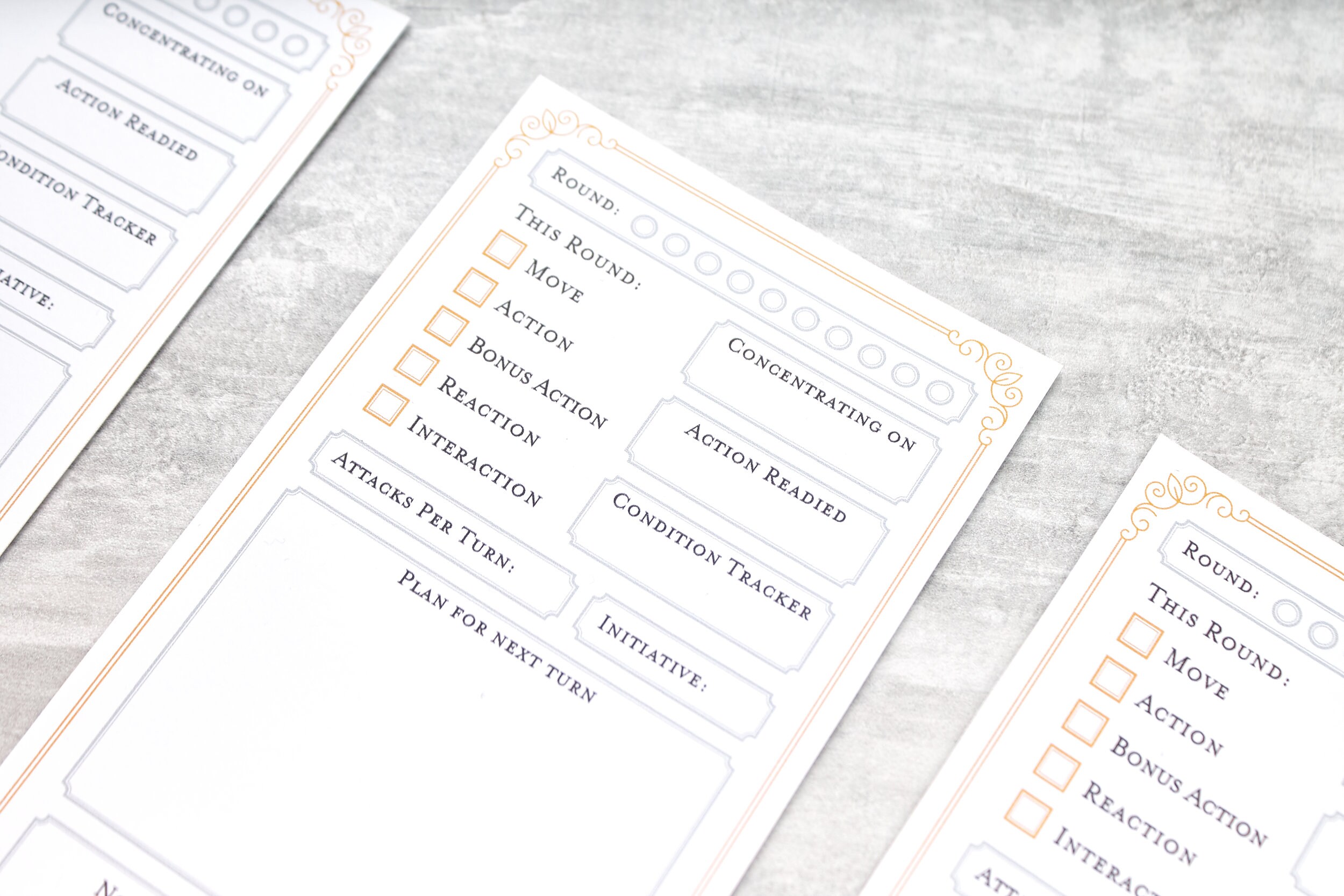 Player Combat Turn Card Dungeons and Dragons D&D Initiative | Etsy