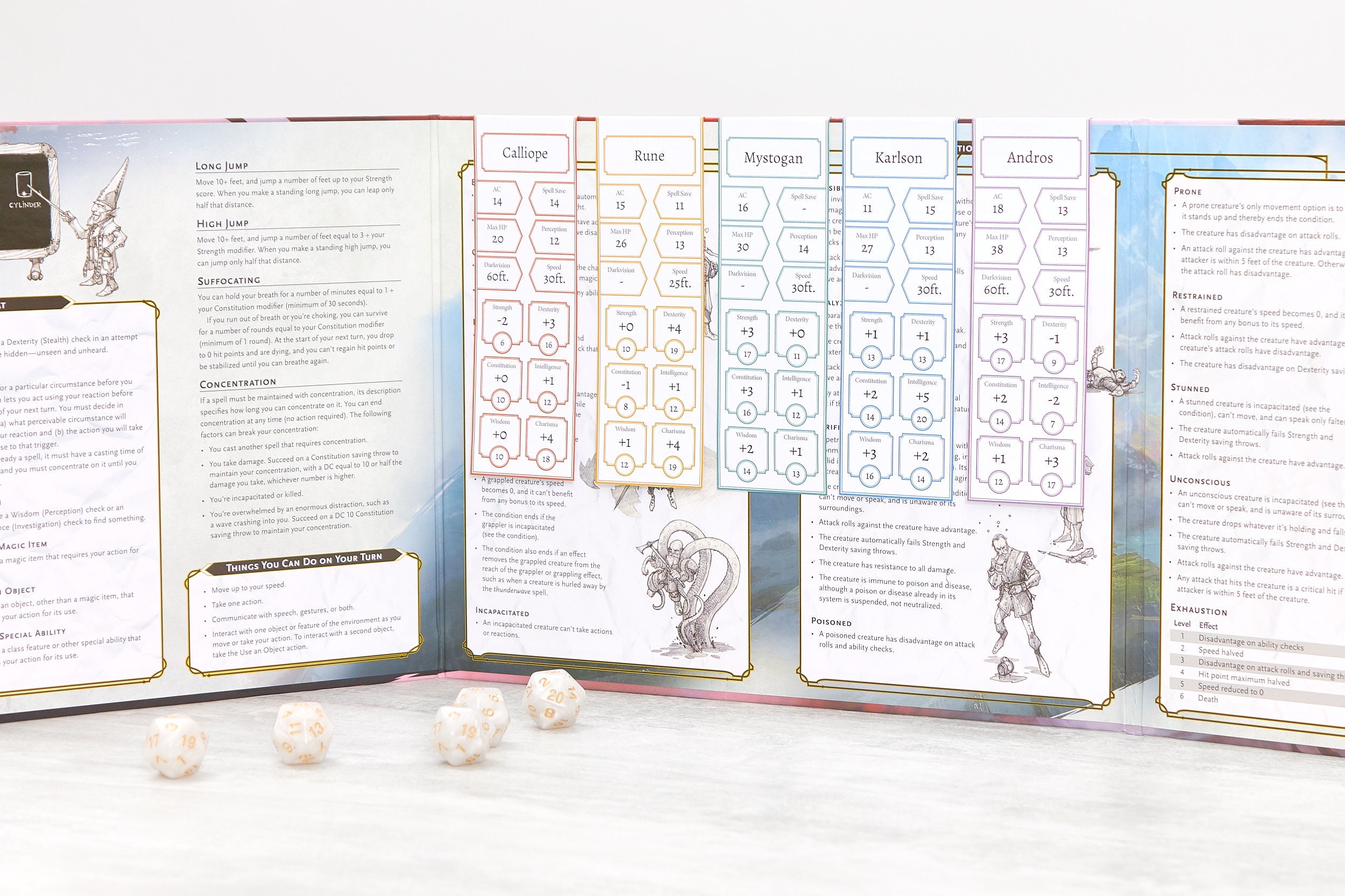 Initiative Tracker Cards Rainbow Fillable PDF Combat - Etsy