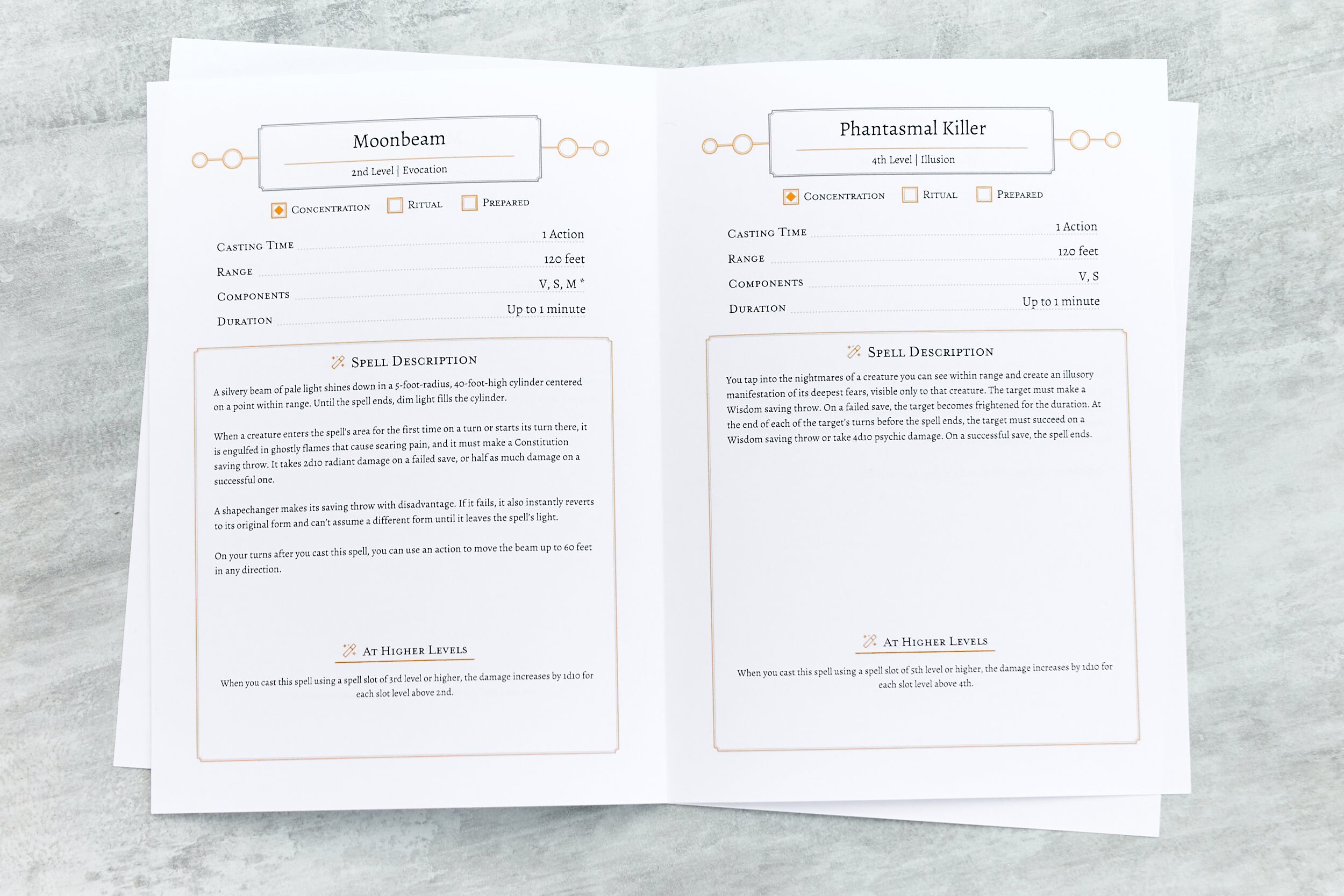 Wizard Spellbook Fillable PDF A5 Folded Booklet D&D | Etsy