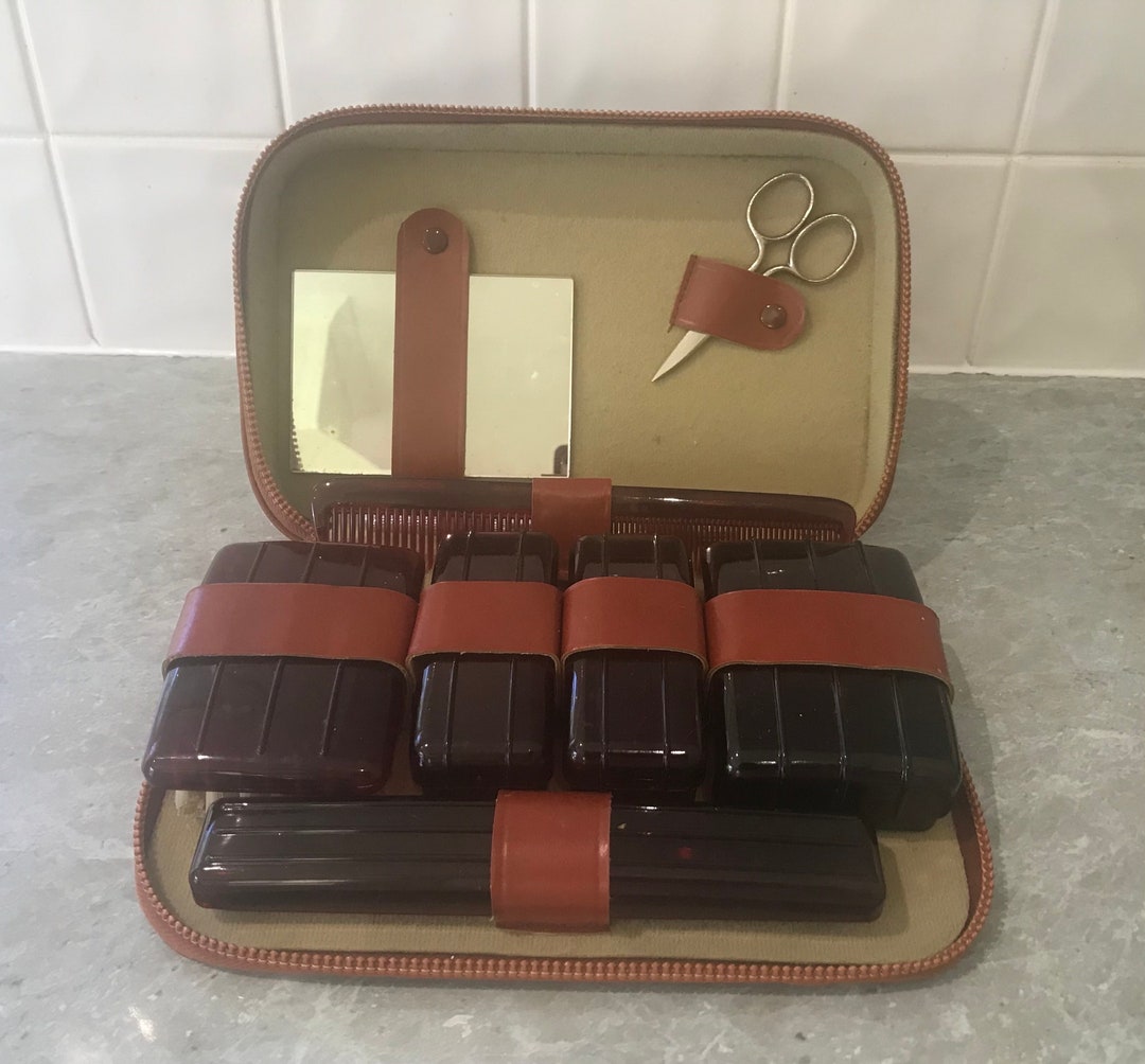 Vintage Men’s Travel Grooming Kit - Etsy