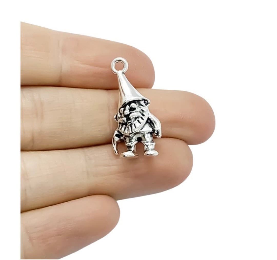 1 Tiny Garden Gnome Charm Lawn Charm Gardening Charms Gift - Etsy
