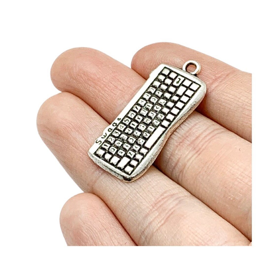 1 Mini Keyboard Charm, Nerd Charms, Technology Charms, Computer Charms ...
