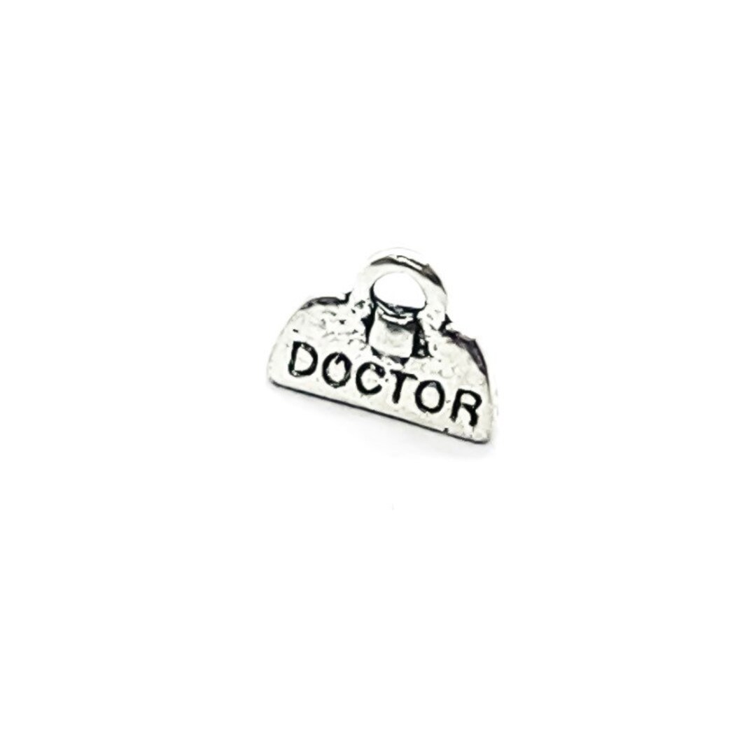 1 Tiny Doctor Bag Charm, Individual Charms, Medical Kit Charms, Nursing ...